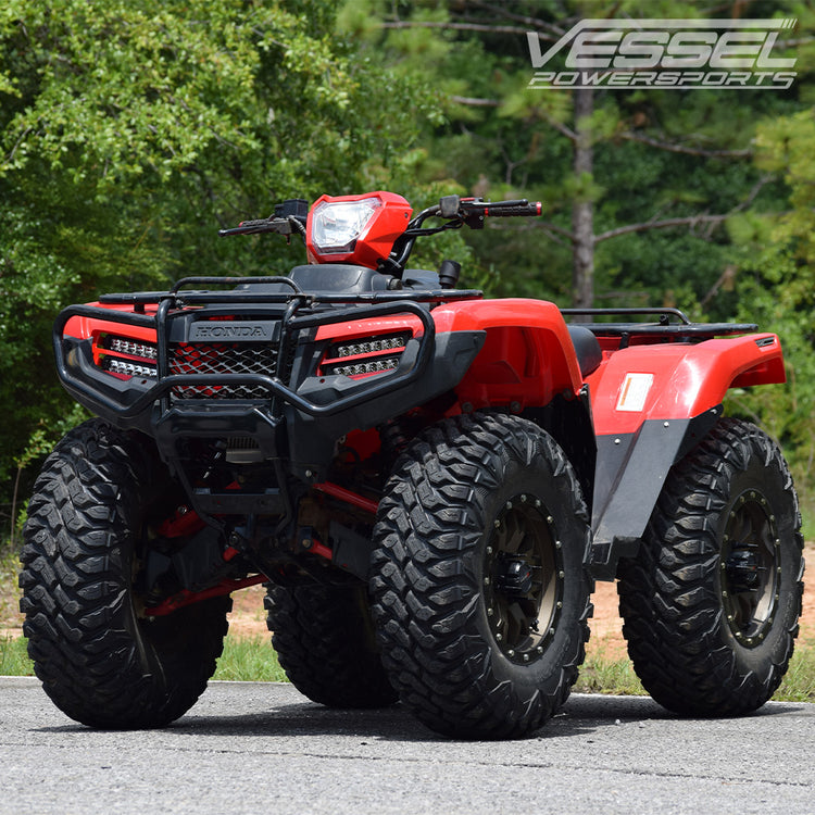 Dual Wide 8" LED Headlights for 2014+ Honda Rancher, Foreman, Rubicon ...